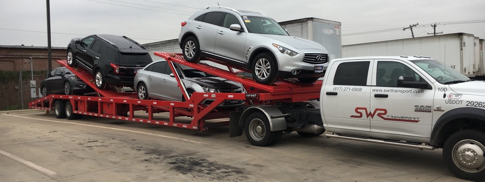 4 Car Hauler Trailer | LOW PRO 53'ft, GN450 | Infinity Trailers