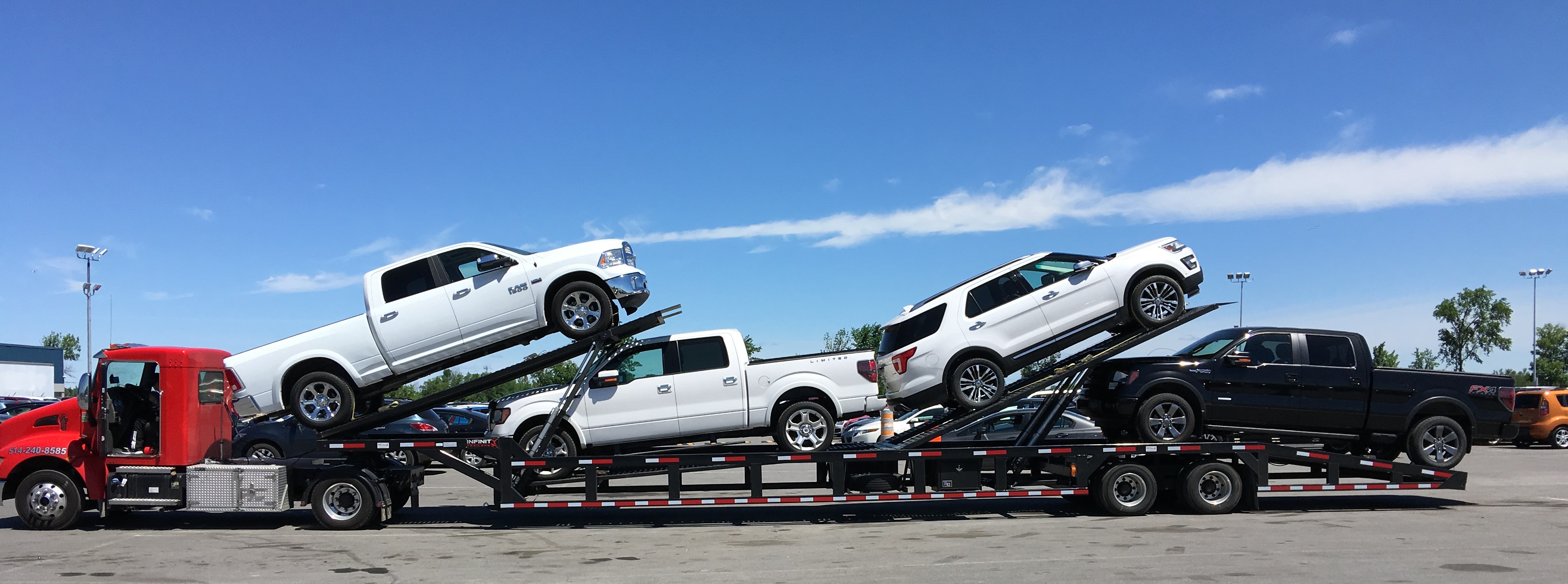 4 Car Hauler Trailer | LOW PRO 53'ft, GN450 | Infinity Trailers