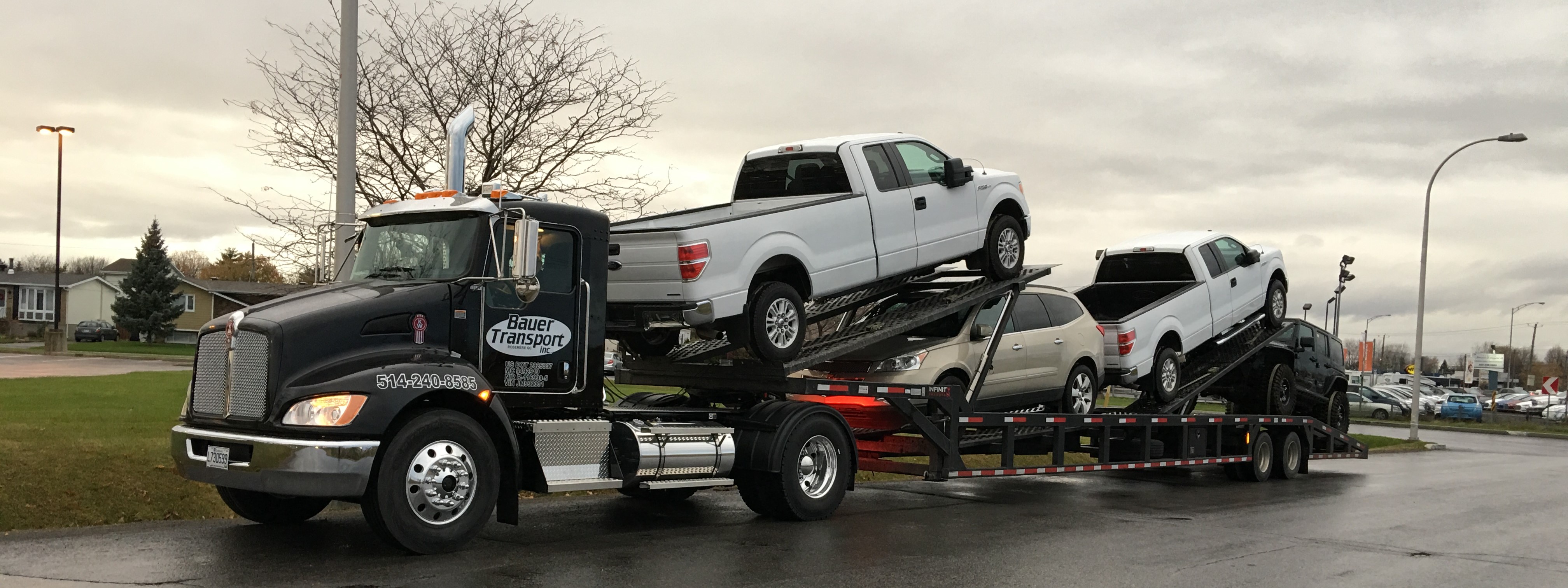 4 Car Hauler Trailer | LOW PRO 53'ft, GN450 | Infinity Trailers