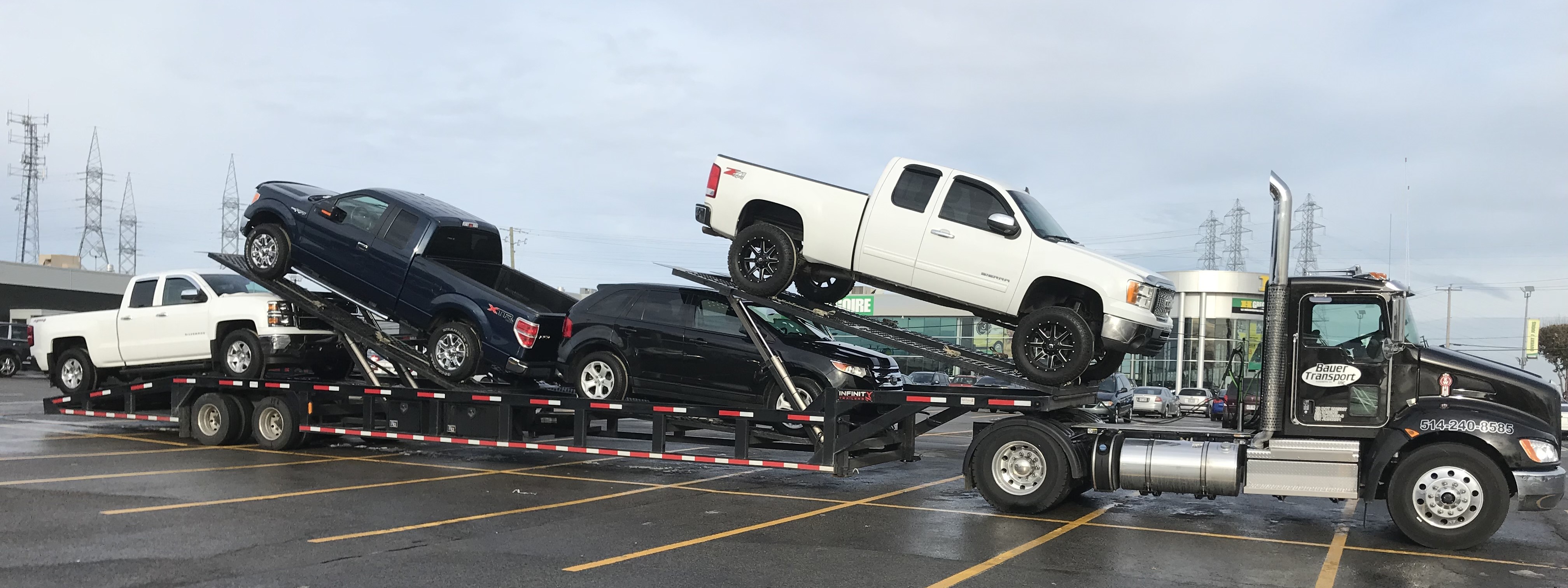 4 Car Hauler Trailer | LOW PRO 53'ft, GN450 | Infinity Trailers