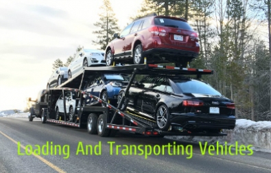 Loading And Transporting Vehicles Through Car Trailer Hauler | Infinity ...